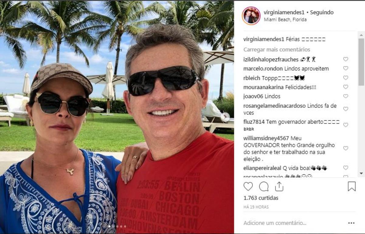 Mauro Mendes aproveita últimos dias de folga com esposa nos EUA ...