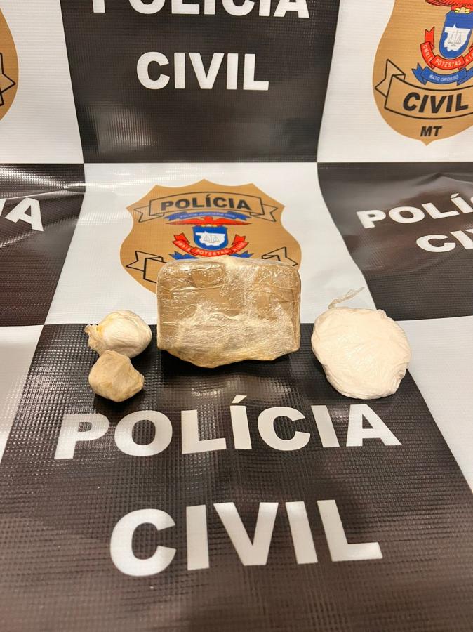 Polícia apreende porções de cocaína e pasta base no interior de MT ...